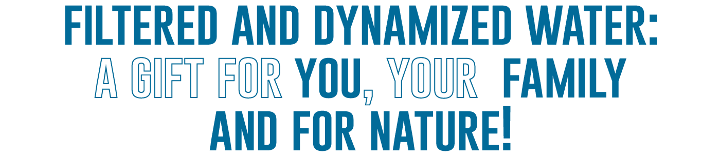 Dynamize your tap water like mountain water - Biodynamizer